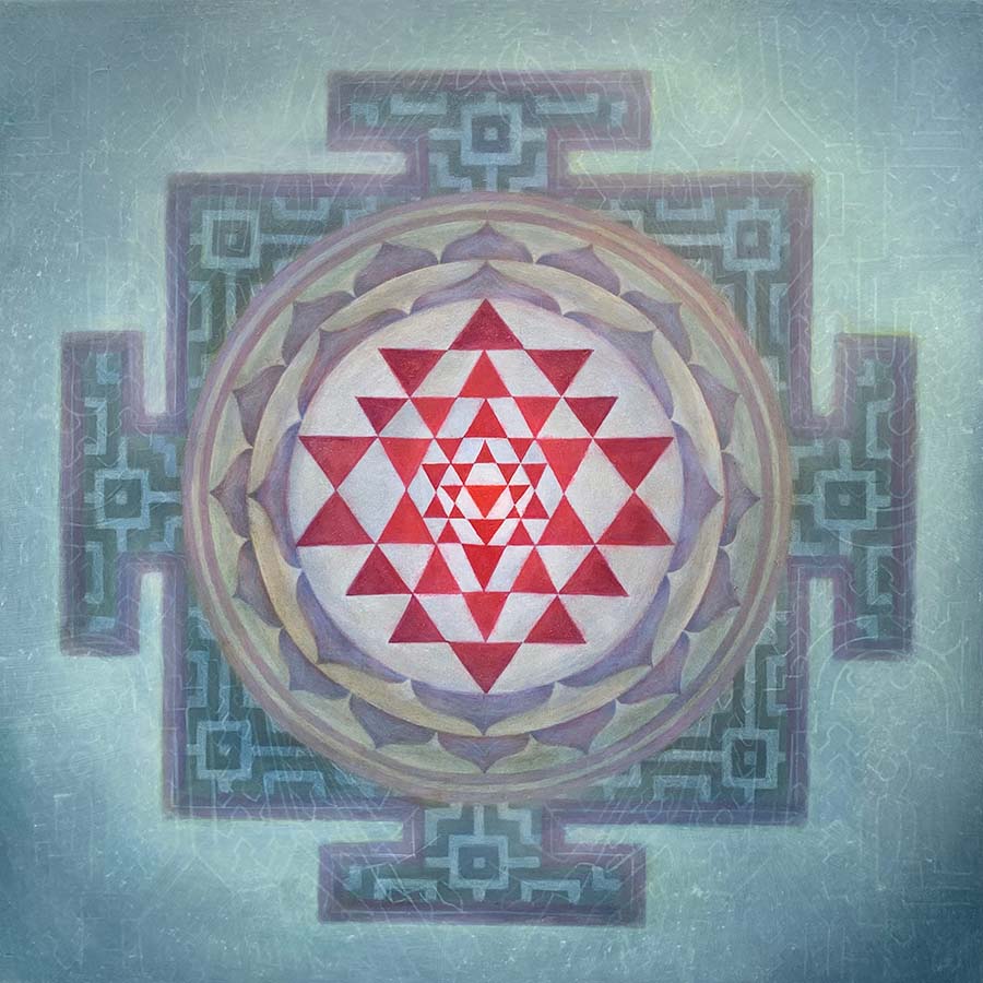 Sri Yantra Art by Muktha Ananda